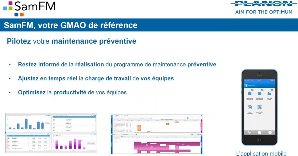 On Demand - SamFM, votre GMAO de référence | Planon